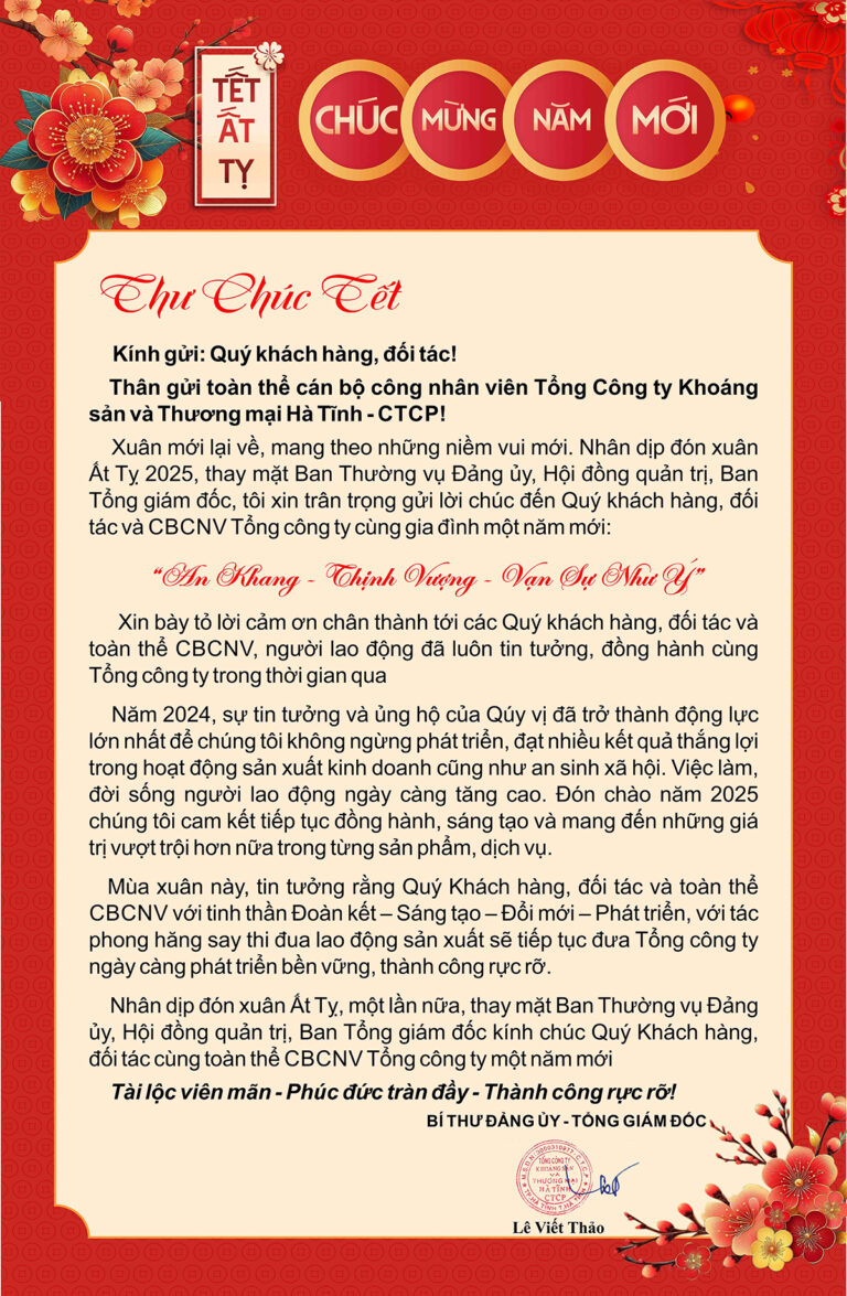 Thư chúc tết Bính Ngọ năm 2026 - mitraco